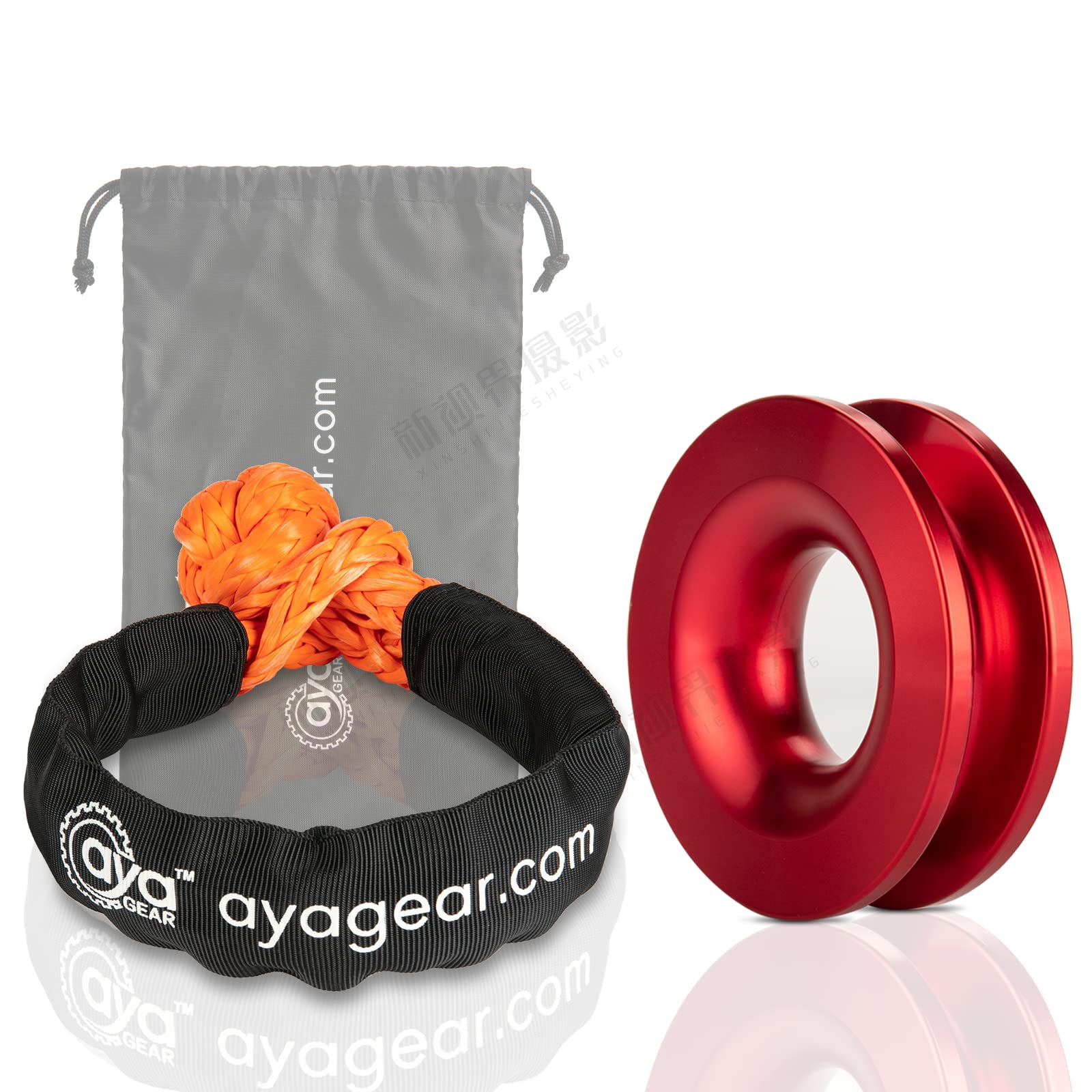 Snapklik.com : AyA Gear Soft Shackle And Snatch Recovery Ring ...