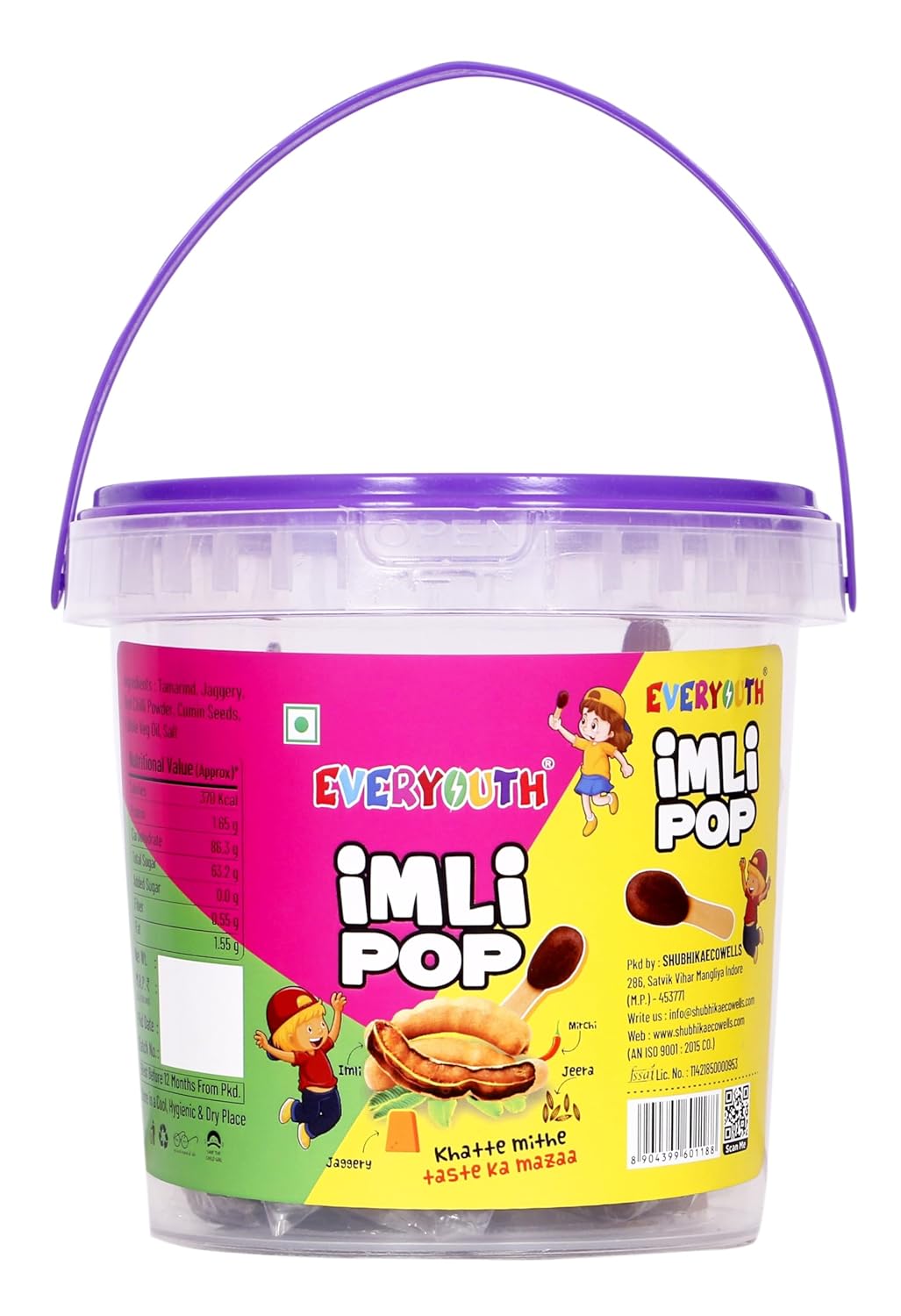 EVERYOUTH Imli Pop, Tamarind & Jaggery Candy, Tangy Imli, Imli Candy ...
