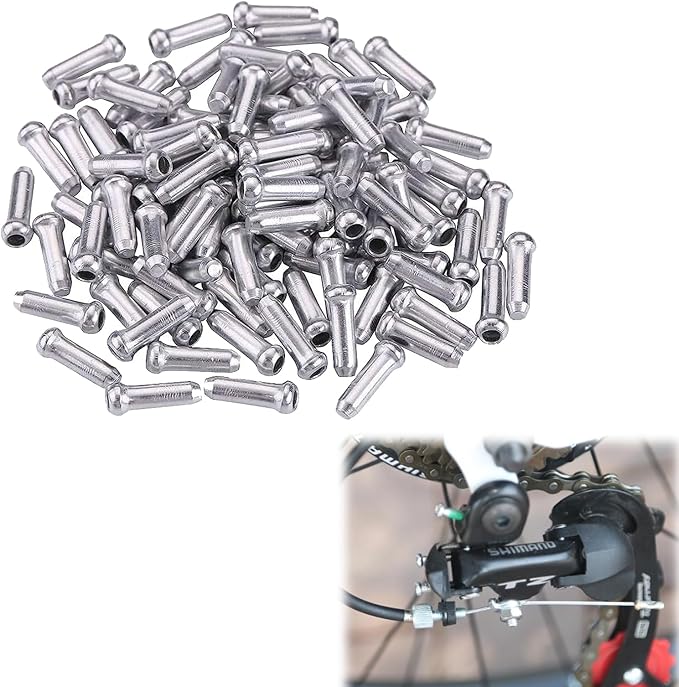 60PCS Bike Cable End Crimps, Bike Brake Cable Caps,Bike Cable End Caps ...