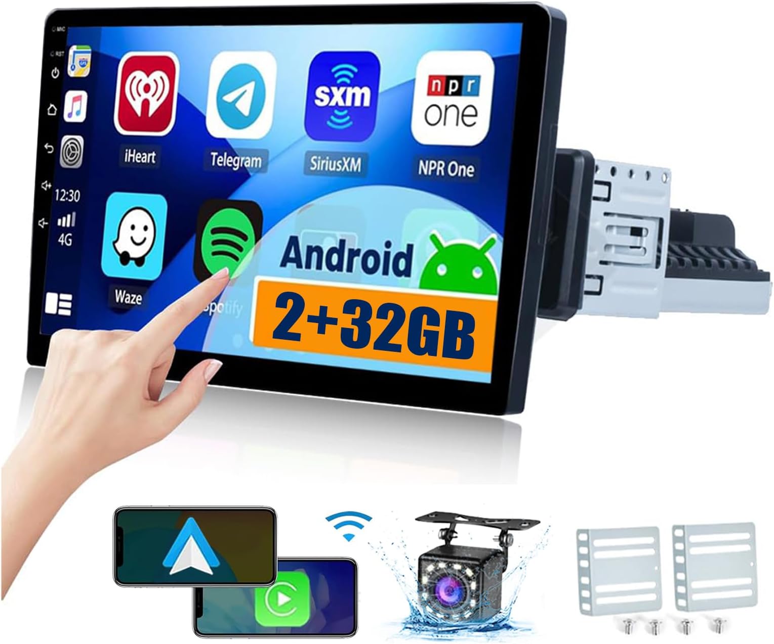 Reproductor MP5 para automóvil, pantalla HD de 9 pulgadas, WiFi, un ...