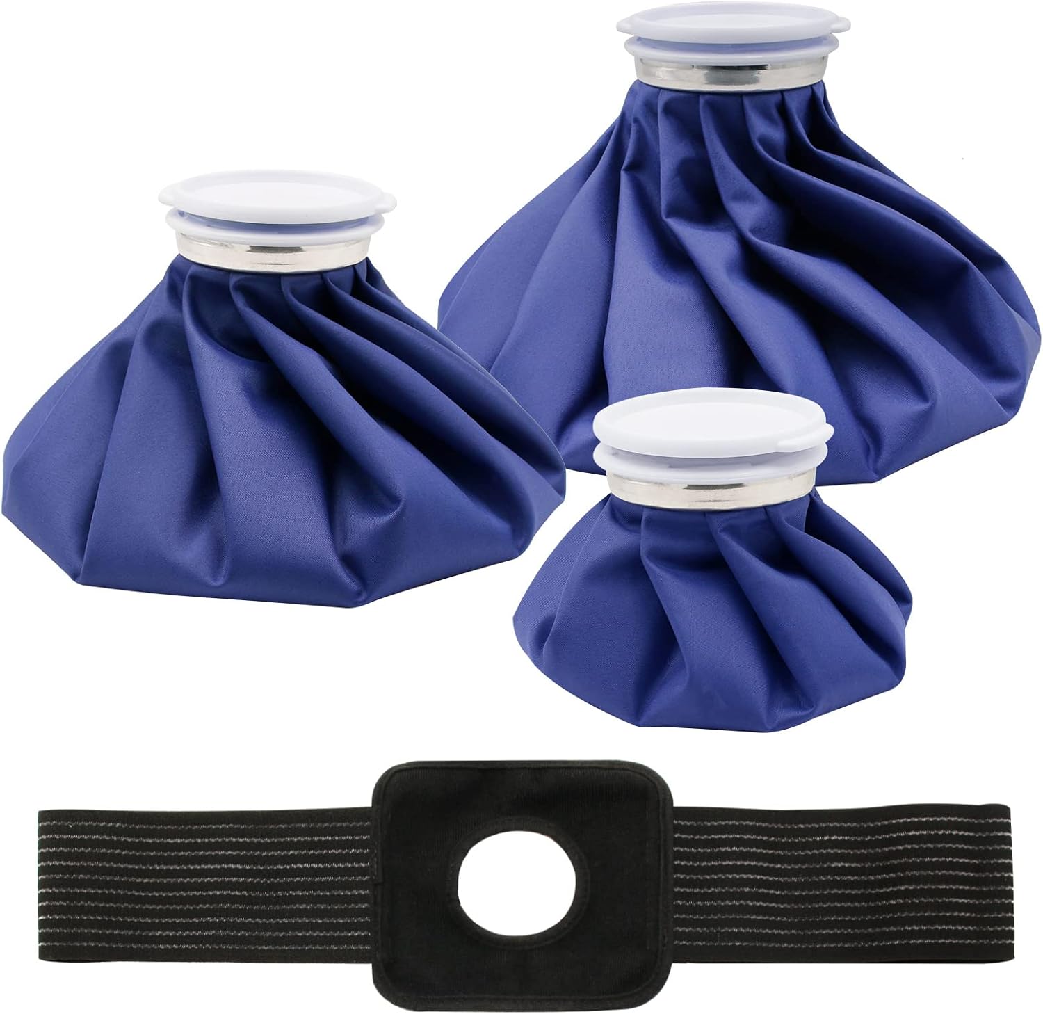 Ice Bag for Injuries, 4-Pack Reusable Ice Cold Pack, Hot & Cold Therapy ...