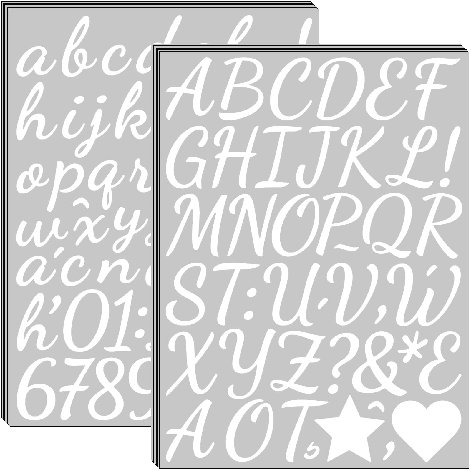Amazon.com: Waynoda Letter Stickers 30 Sheets 1600 Pieces Alphabet ...