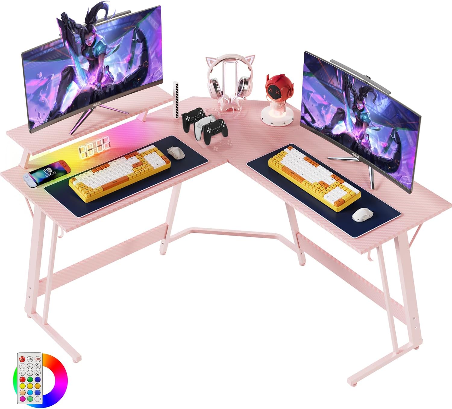 Devoko Gaming Table Corner Desk 130 x 130 cm, Gaming Philippines | Ubuy