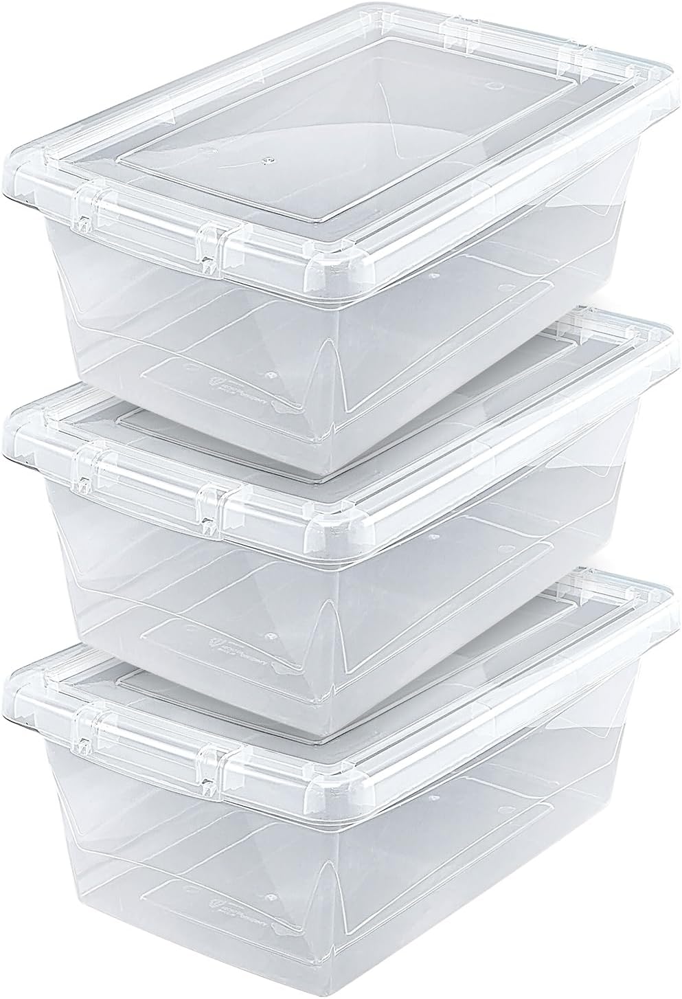 Guateplast - Juego de 3 Contenedores de Almacenamiento de Plástico 13Qt ...