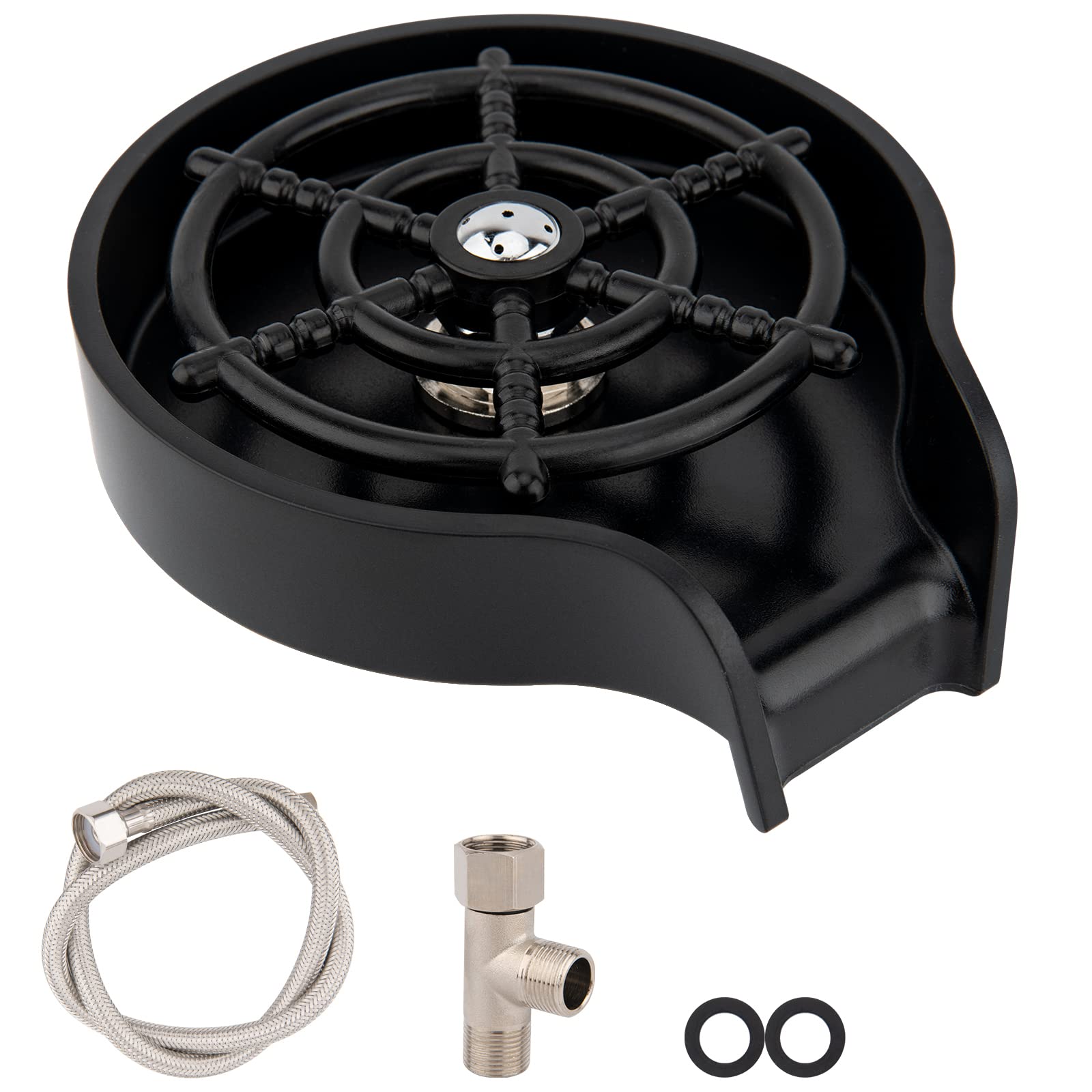 Glass Rinser for Kitchen Sink,Bottle Washer - Faucet Glass Rinser for ...