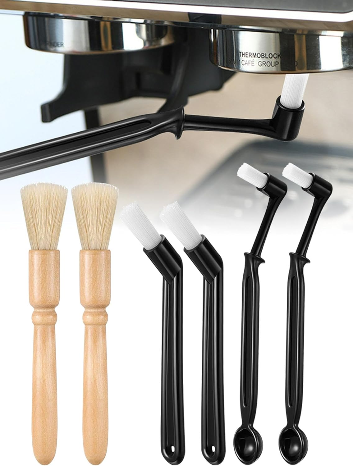 Amazon.com: 6pcs Coffee Machine Cleaning Brush Set, Professional ...