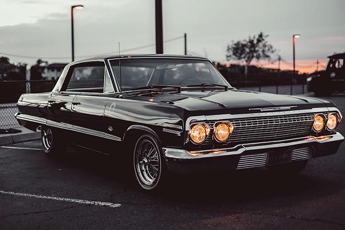 Amazon.com: Wall Art Impressions Muscle car Chevy impala 24"x16 ...