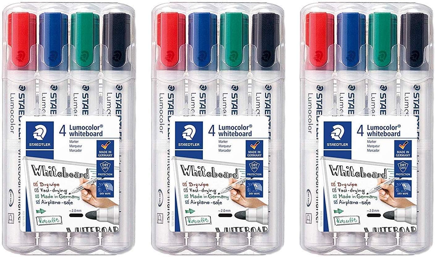 maxtek Whiteboard Marker 12 Whiteboard Stifte Rundspitze ca.2-3mm ...