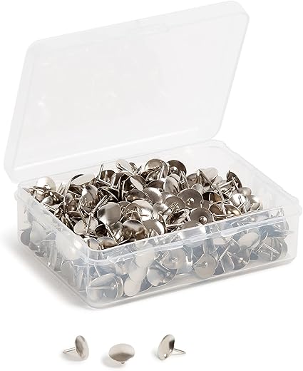 Amazon.com: U Brands Silver Thumb Tacks, Office Supplies, Bulletin ...