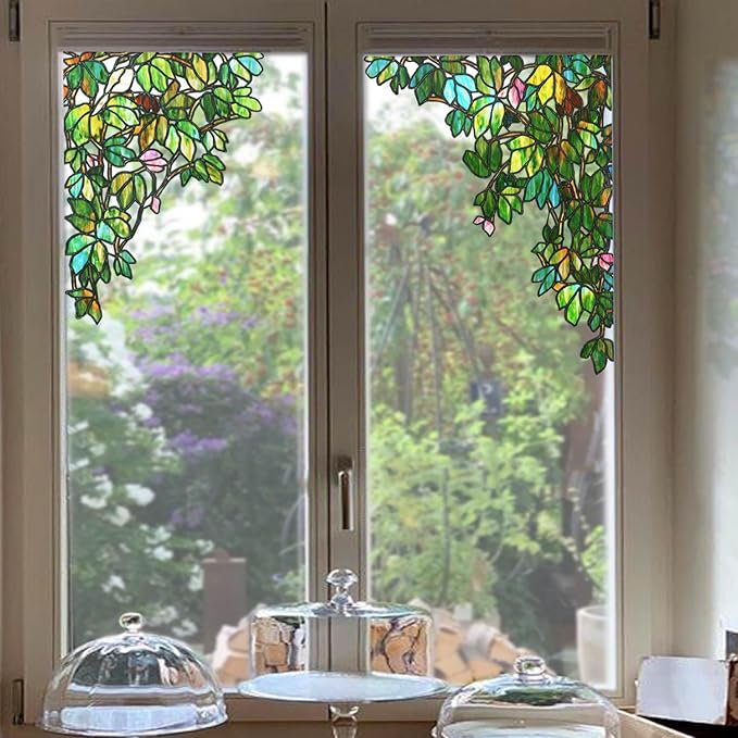 Amazon.com: funlife Original Hand-Drawn Stained Glass Window Film ...