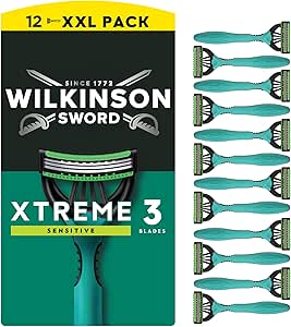 Wilkinson Sword Xtreme 3 Sensitive Disposable Razor for Men 8+4 ...