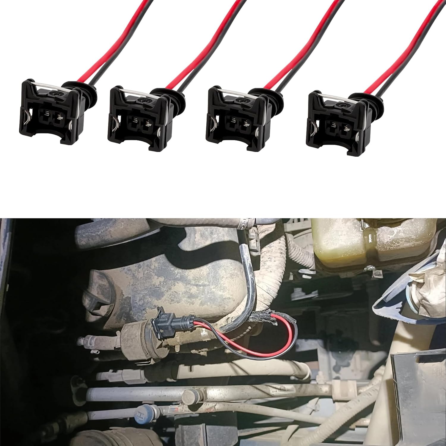 Amazon.com: QZTYTY 4PCS Automobile Fuel Injector Connector, Automotive ...