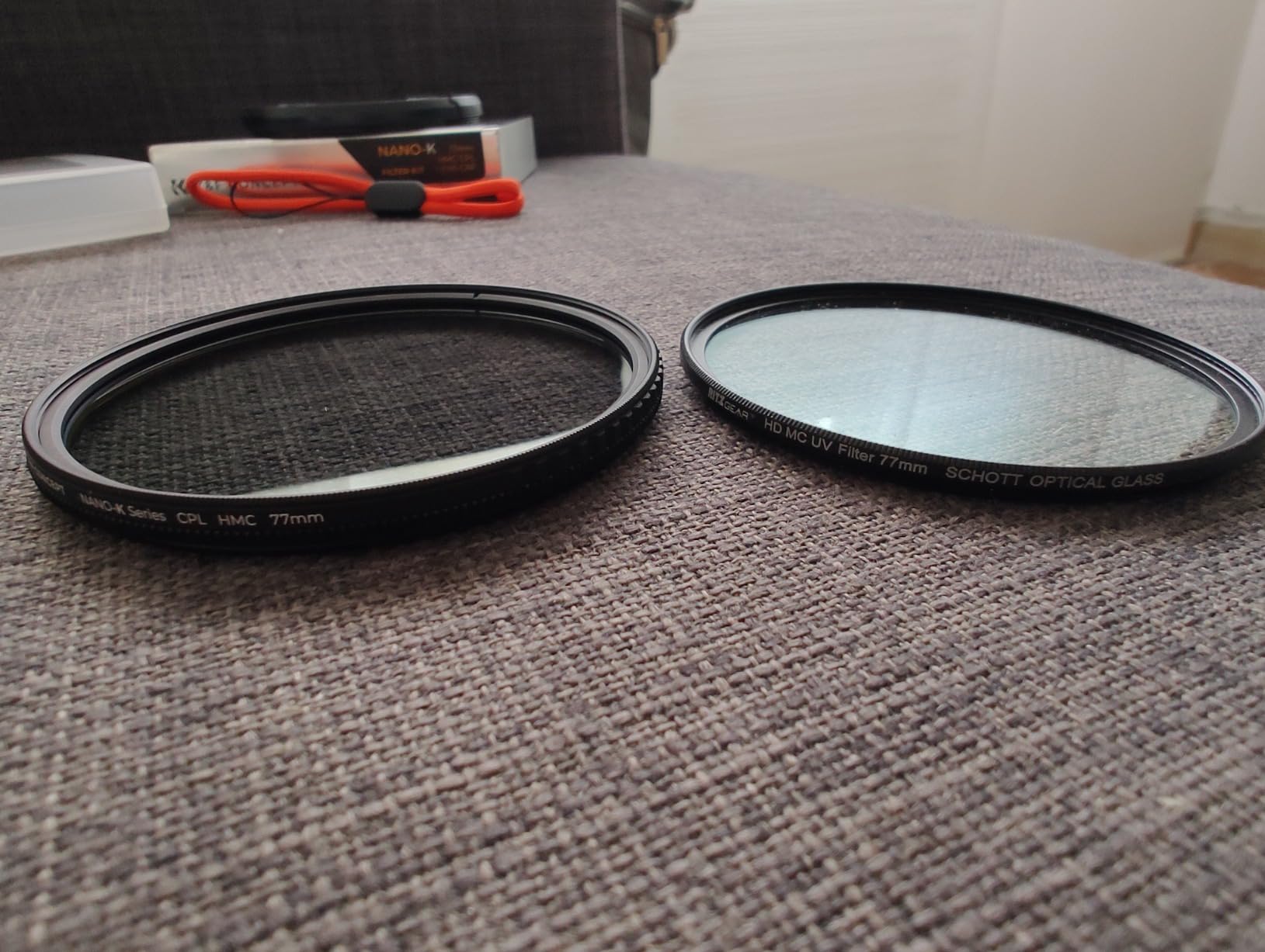 49mm Circular Polarizer Filter with Cap Nano-Klear Series - KENTFAITH