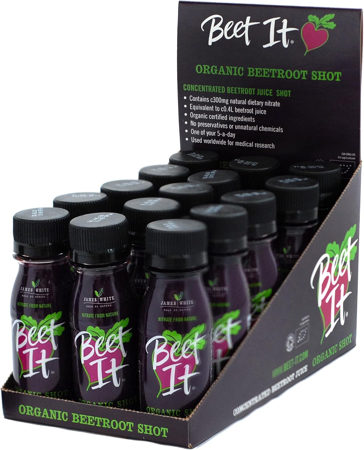 Beet It Organic Concentrated Beetroot Shot 300mg Nitrates (Pack of 15 x ...