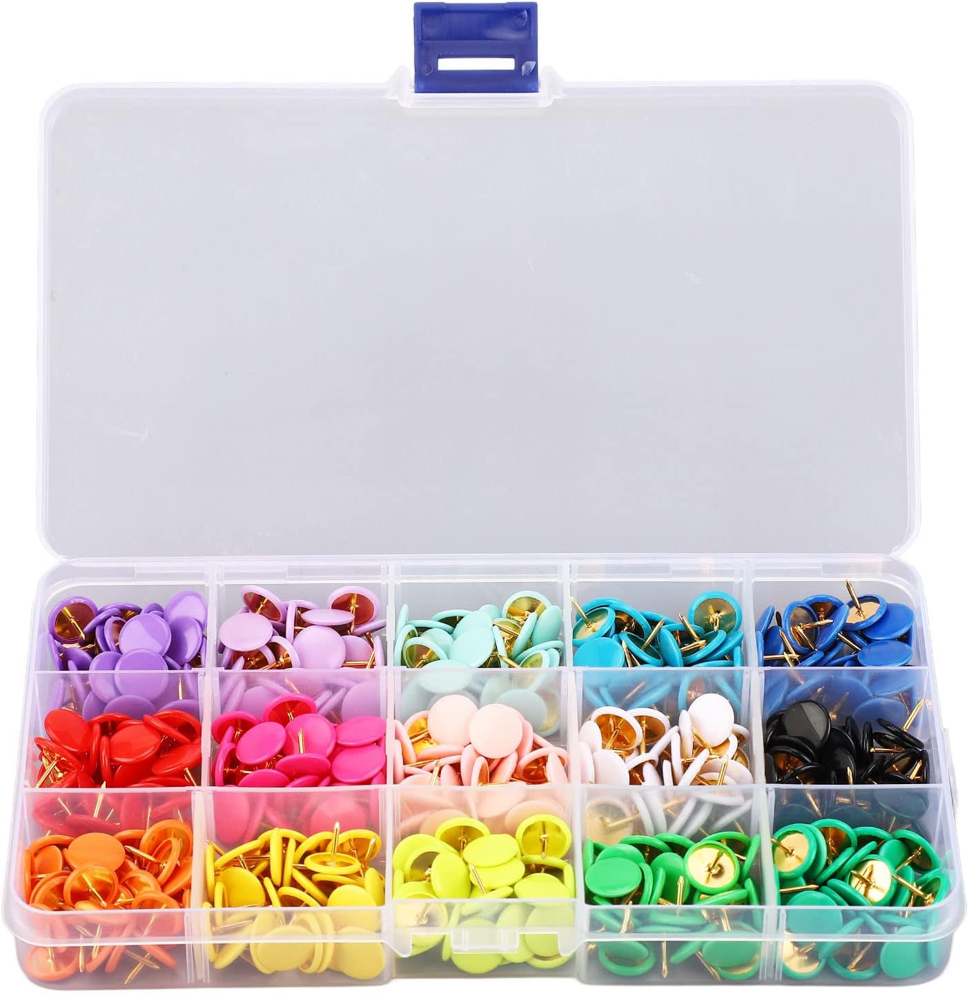 Caja de Tachuelas Decorativas, Chinchetas con Caja Transparente para ...