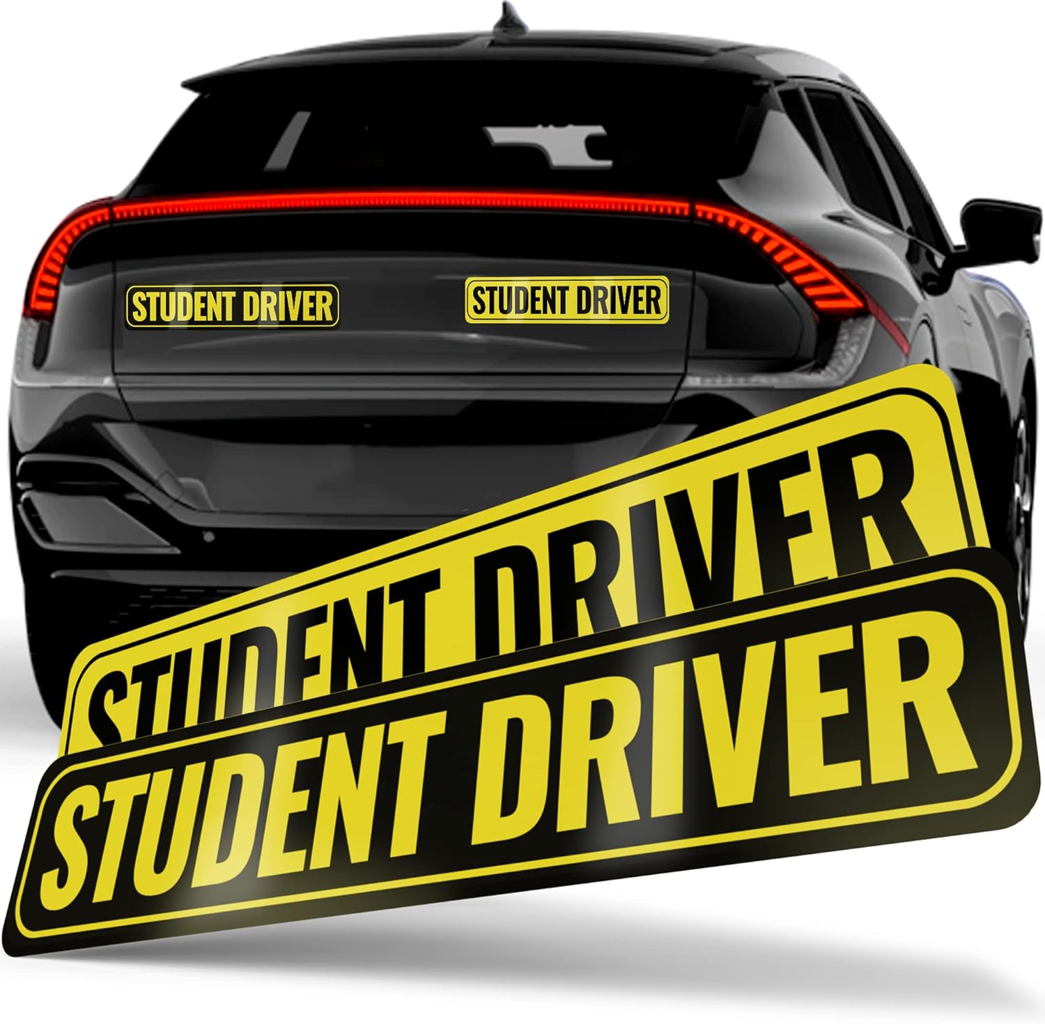 Amazon.com - Adheisign Student Driver Magnet | Removable & Reflective ...