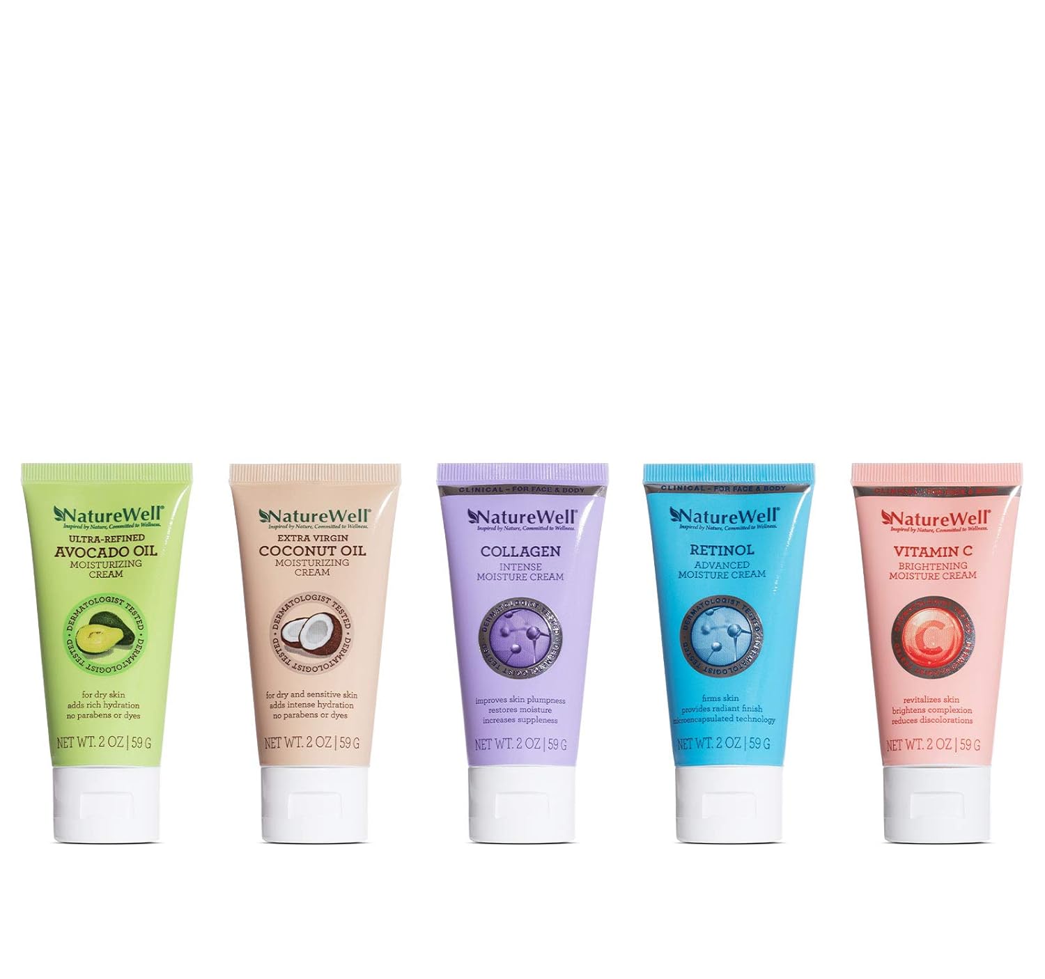 Amazon.com : NATURE WELL Moisturizing Cream Variety Pack For Face, Body ...