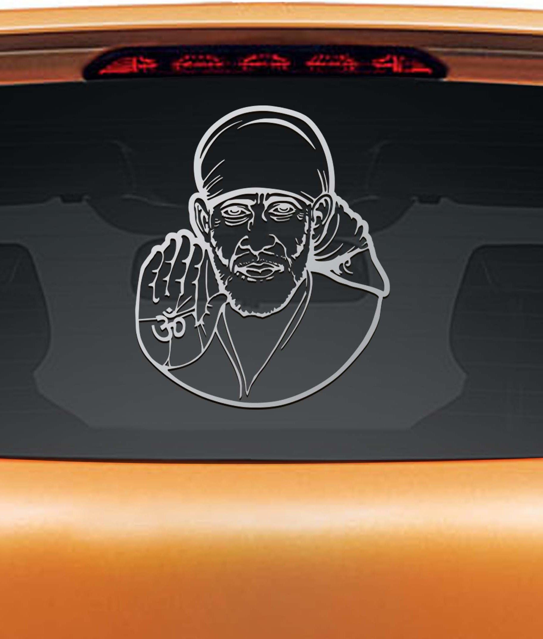 WallDesign Vinyl Sai Baba Blessing Car Sticker, 10 x 0.1 x 10 Inches ...