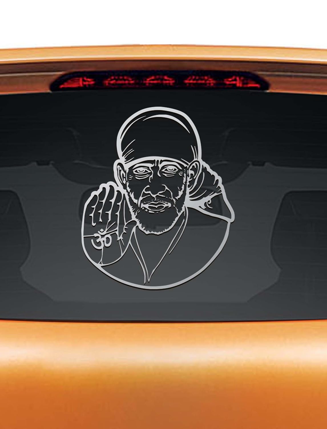 WallDesign Vinyl Sai Baba Blessing Car Sticker, 10 x 0.1 x 10 Inches ...