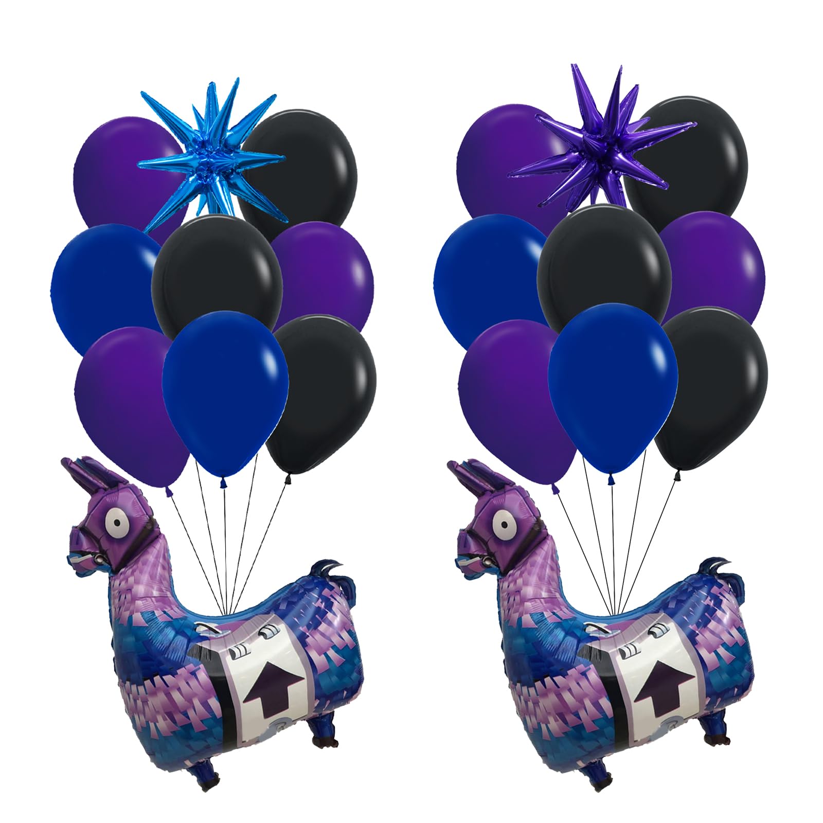 Amazon.com: Video game party balloons purple LIama alpaca balloons ...