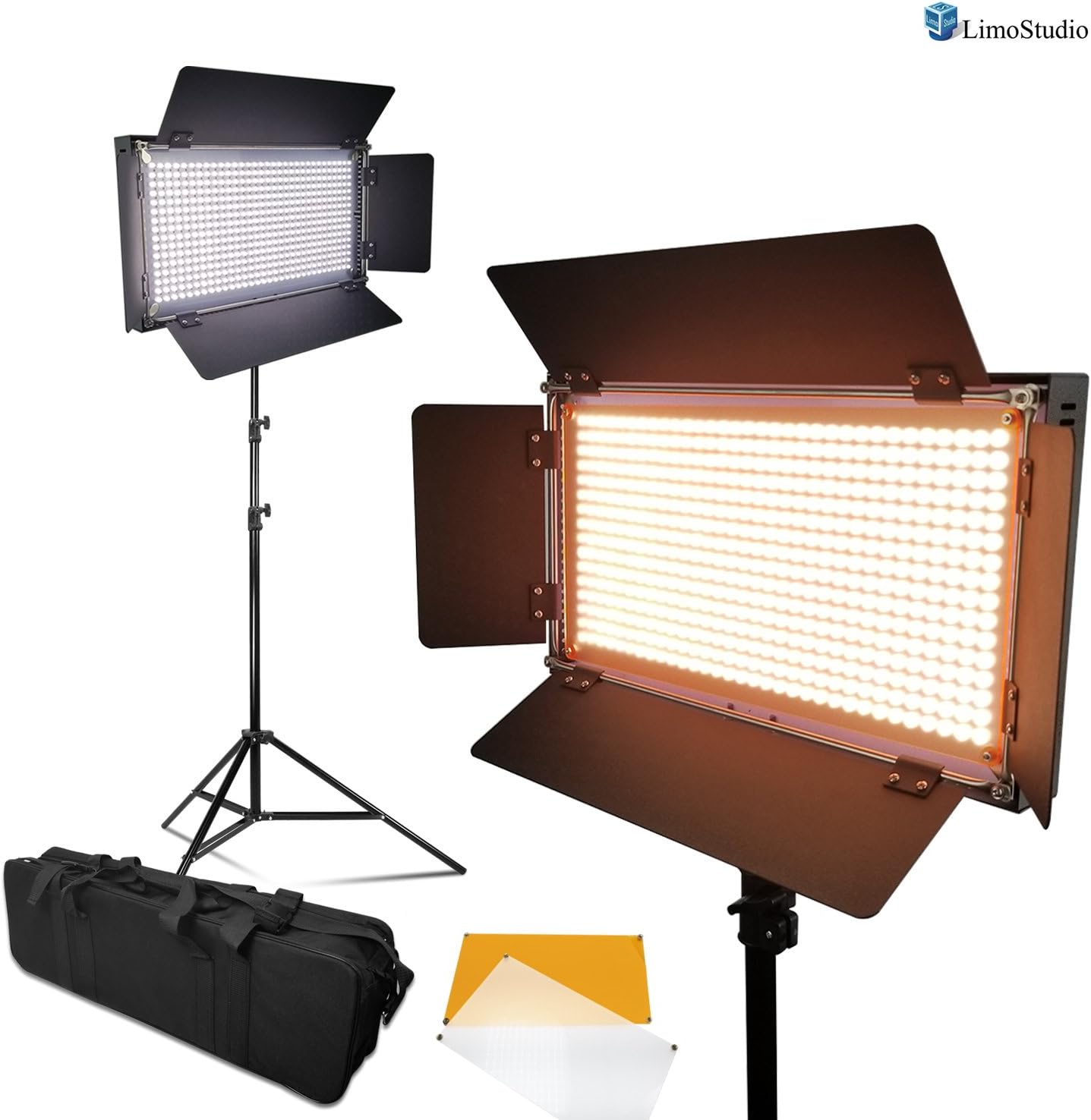Amazon.com : LimoStudio 2-Pack Dimmable LED Photography Photo Video ...
