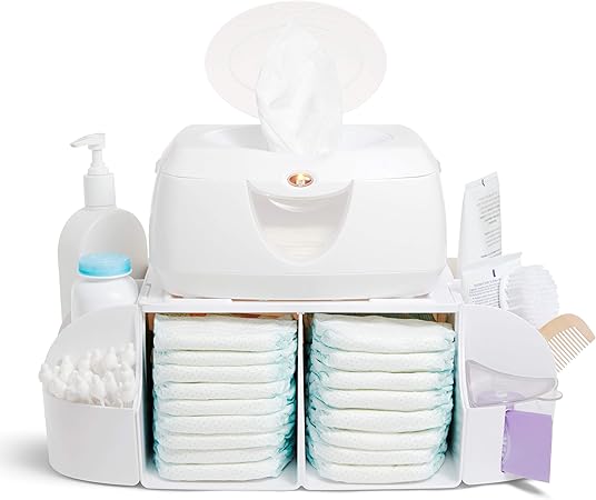Amazon.com : Munchkin® Diaper Change Organizer, Green/white : Baby ...