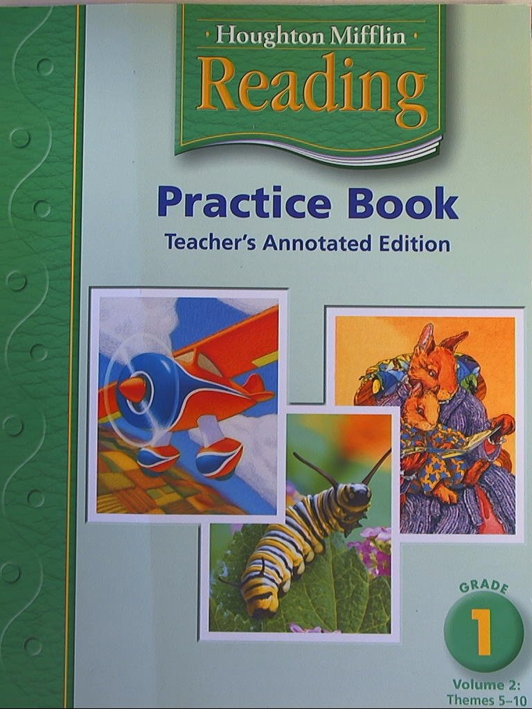 Amazon.com: Houghton Mifflin Reading: Practice Book Teacher s Annotated Edition, Level 1, Vol. 2 ...