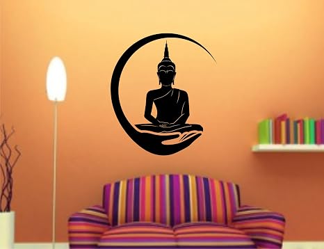 Heaven Decors Vinyl Wall Sticker Lord Buddha, Gautam Buddha Wall Decal ...