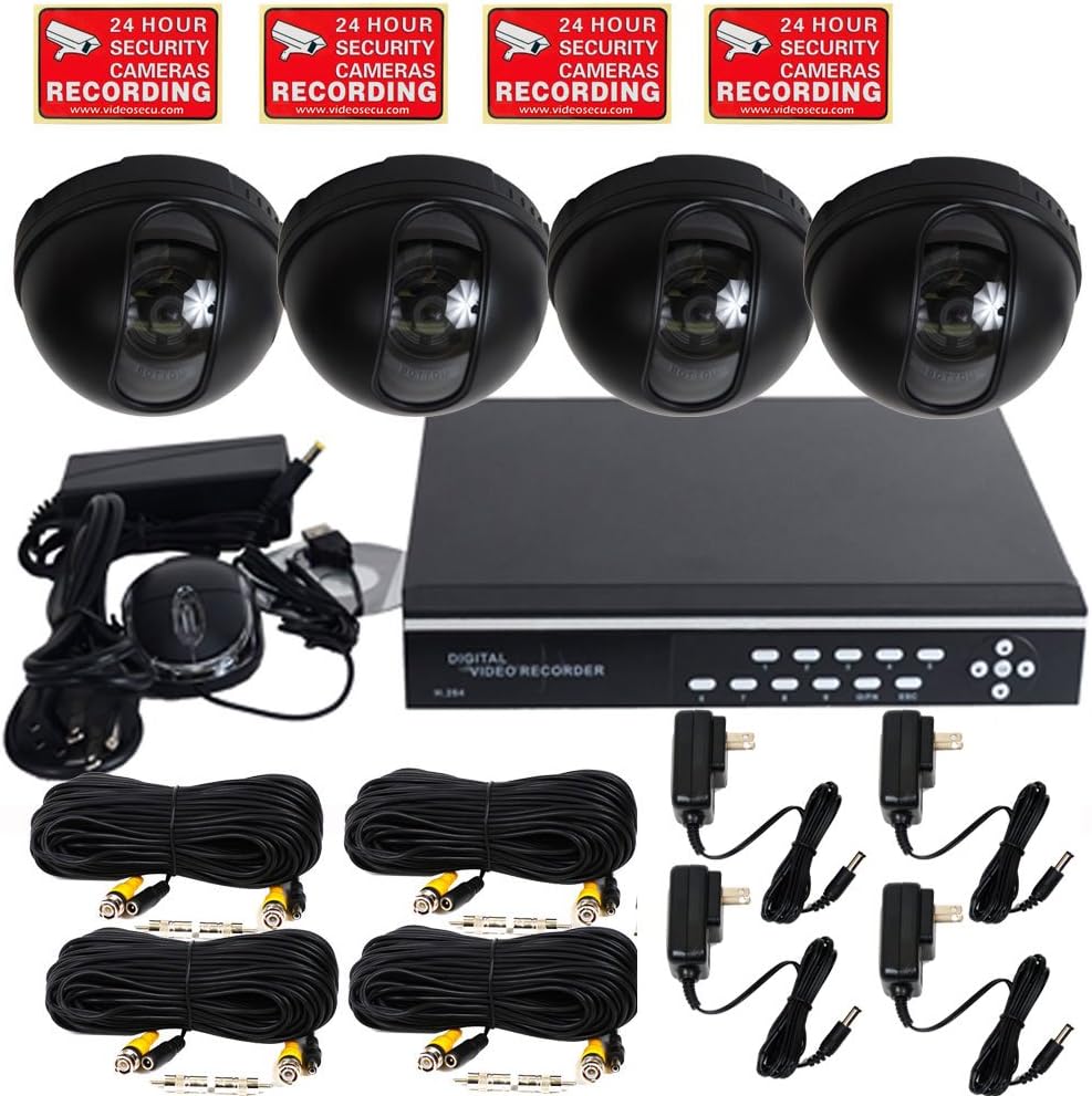 Amazon.com: VideoSecu 4 Channel Digital Video Recorder CCTV H.264 ...