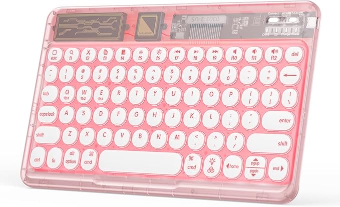 Amazon.com: OMOTON Bluetooth Keyboard for iPad, Rechargeable Wireless ...