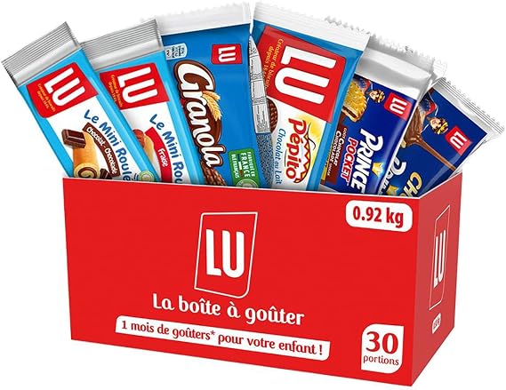 LU - La Boîte à Goûter - 1 Mois de Goûters* Enfant - 30 Biscuits et ...