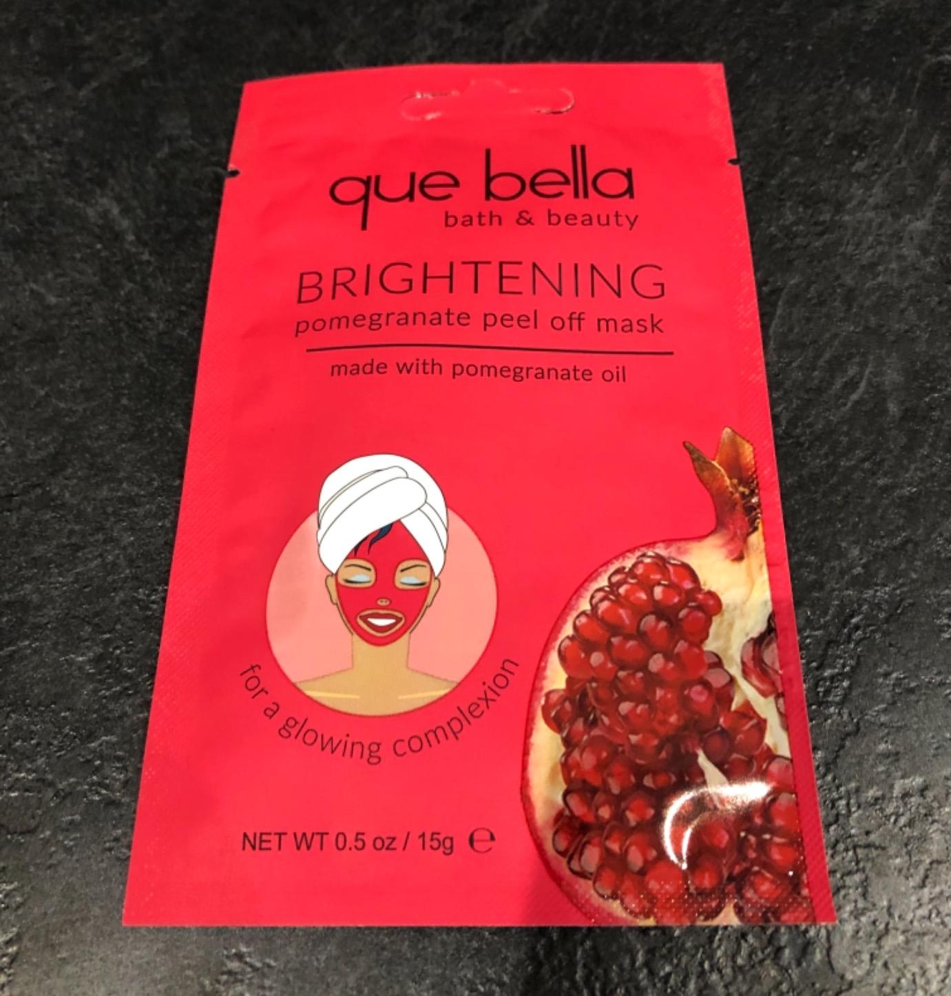 Que Bella Beauty Brightening Pomegranate Peel Off Face Mask : Amazon.co ...