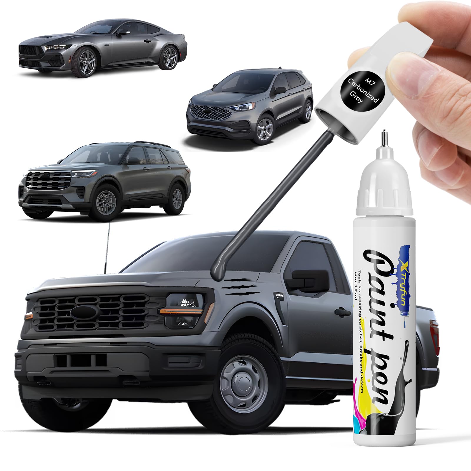 Snapklik.com : XTryfun M7 Carbonized Gray Touch Up Paint Compatible