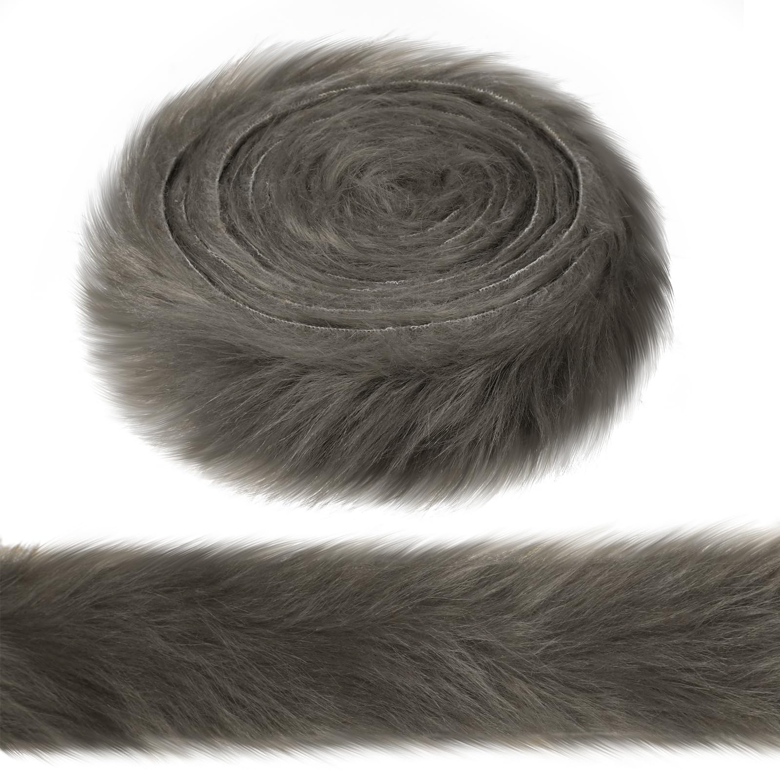 Snapklik.com : Syhood 2 Inches Wide Christmas Faux Fur Ribbon Trim ...