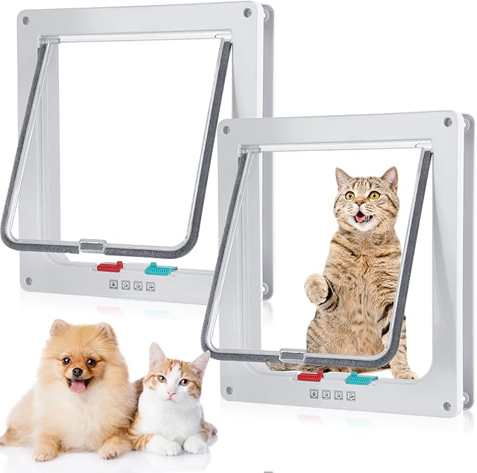 Amazon.com : Beeveer 2 Pcs 11" x 9.8" Extra Large Cat Door for Interior ...