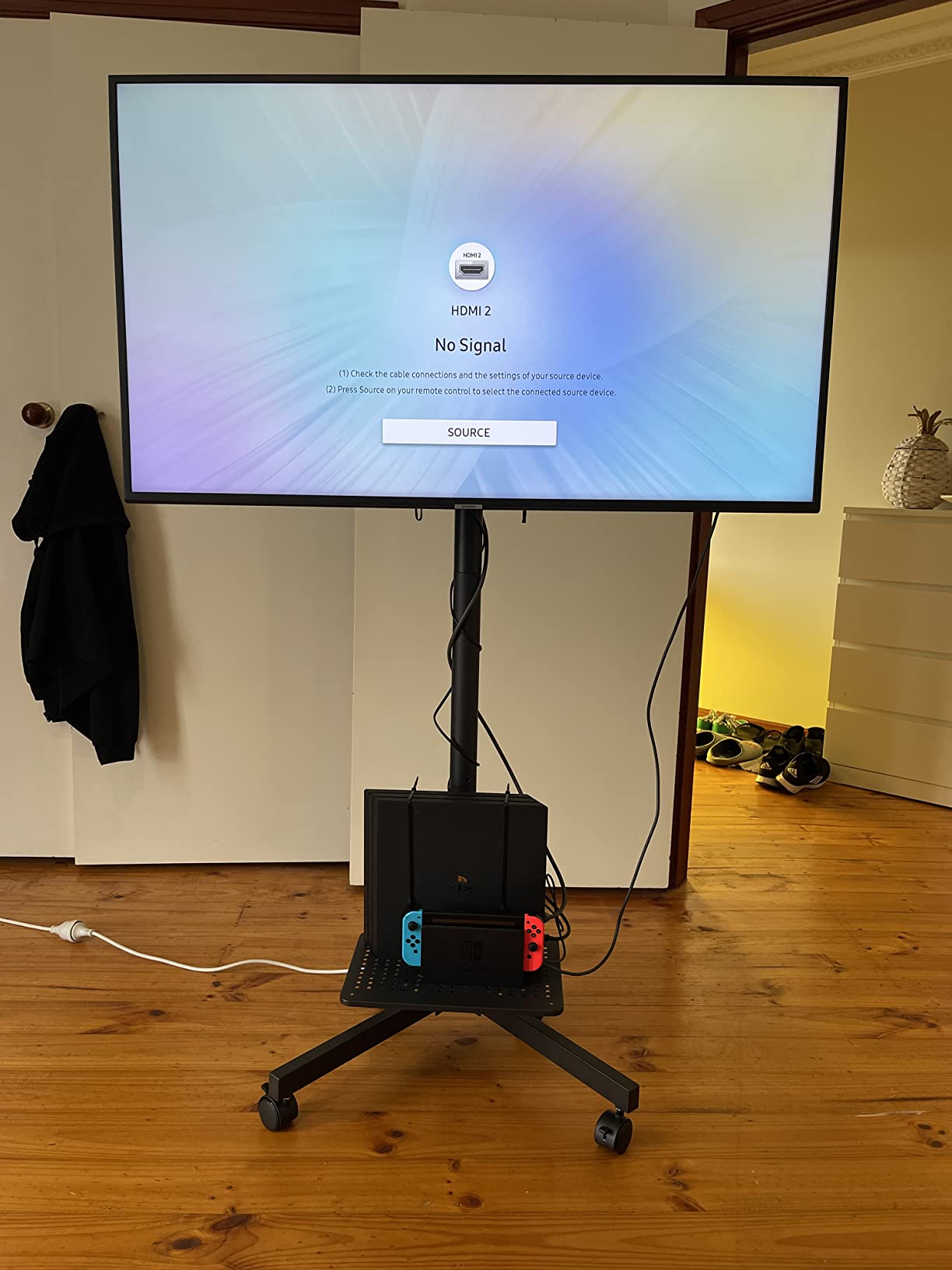 Mobile TV Carts on Wheels for 21-60 Inch Flat/Curved Panel Screens TVs ...