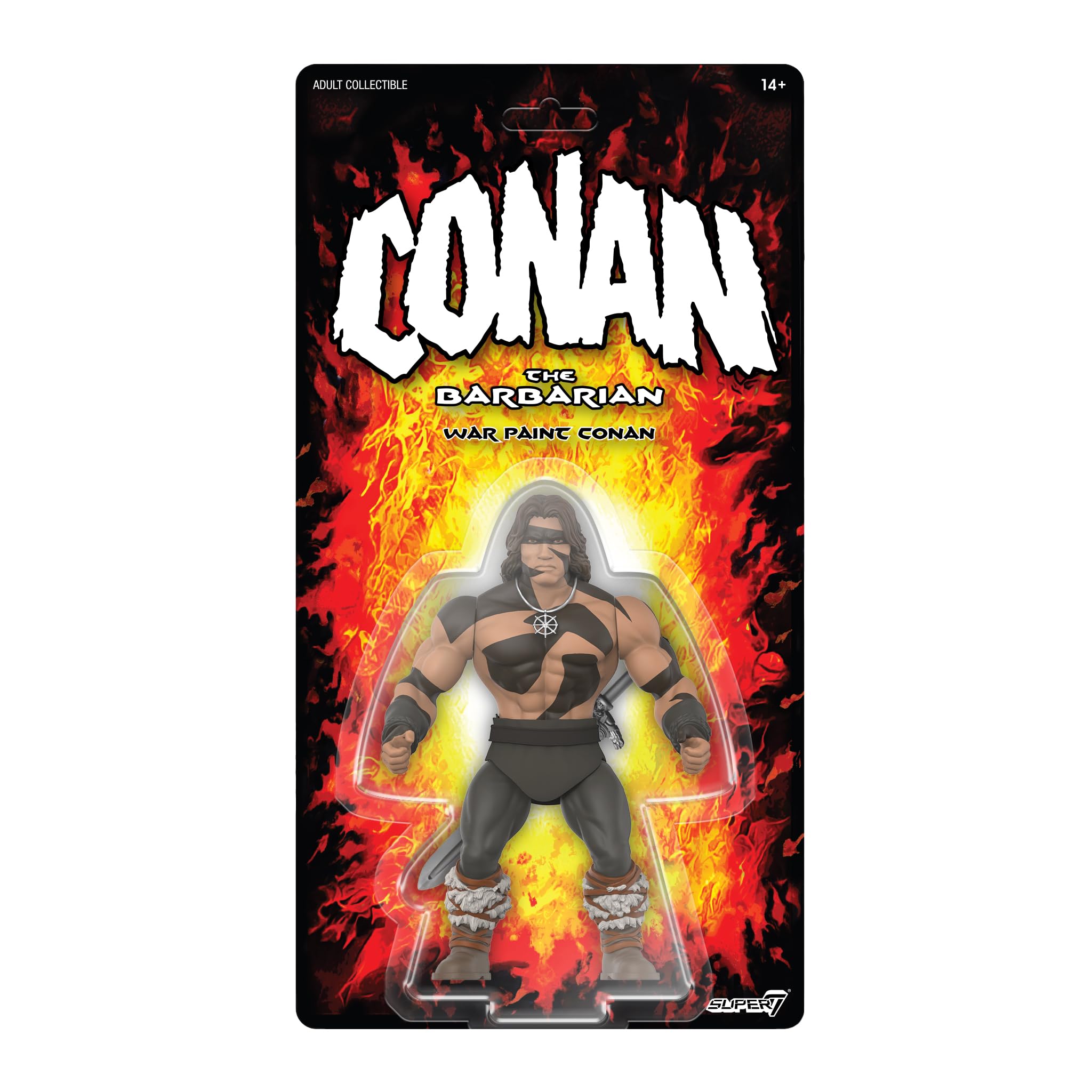 Amazon.com: Super7 Conan The Barbarian Vintage War Paint Conan - 5.5 ...