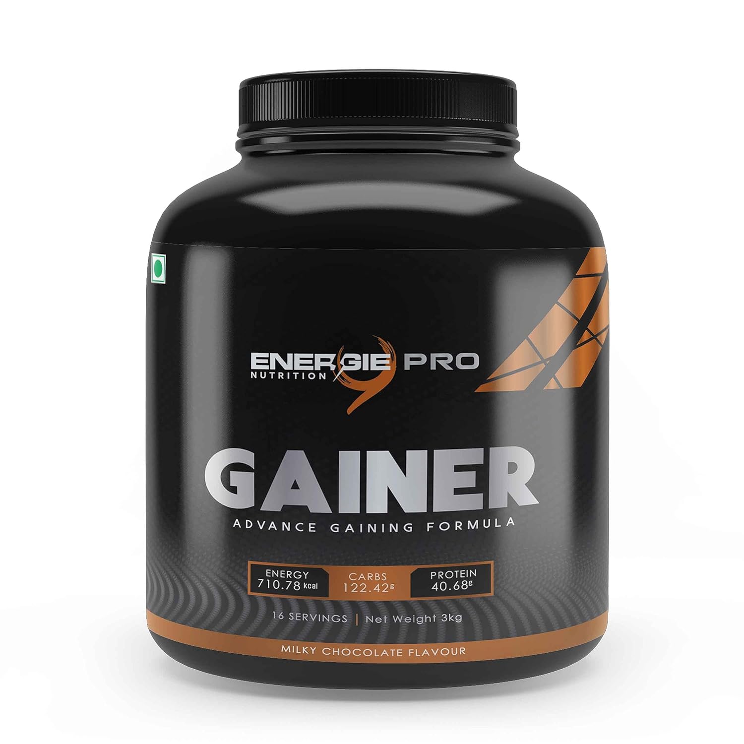Energie9 Pro Gainer Chocolate 3kg, Advance Gaining Formula, Weight Gain, Gainer for Men & Women ...