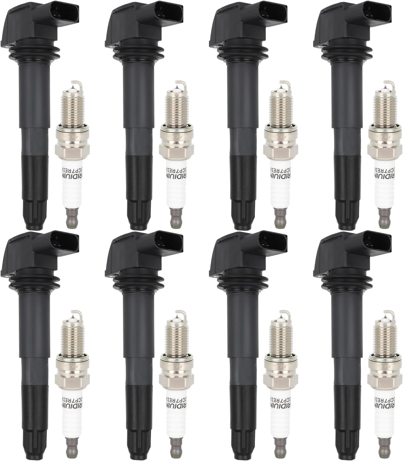 Amazon.com: ECCPP UF513 8 ignition coils with 8 iridium Spark Plugs for ...
