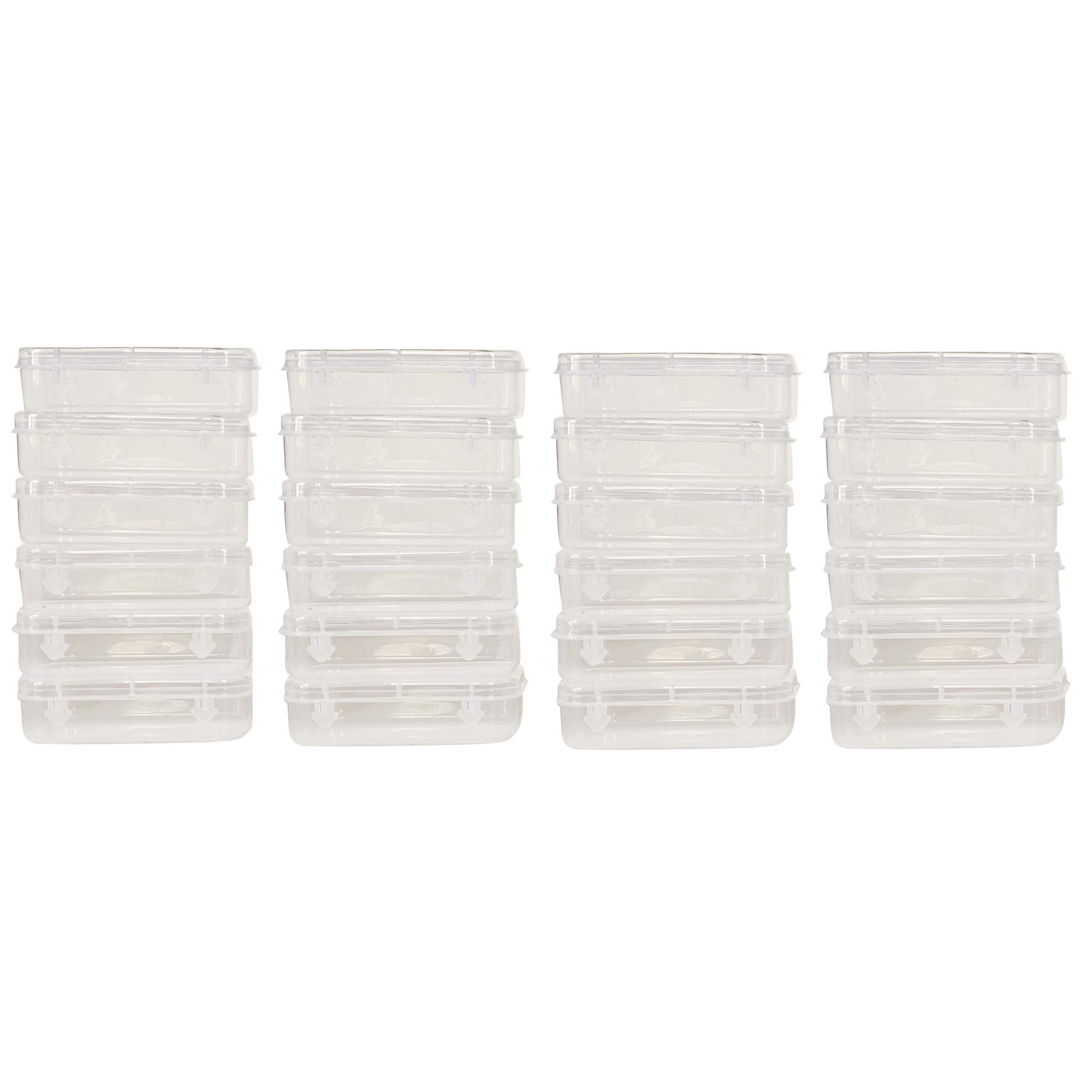 Buy Feliz clear plastic very small storage boxes size 8.75 x 3.75 x 2.5 ...