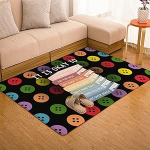 Amazon.com: Pofily Personalized Classroom Rug, Colorful Classroom Rug ...