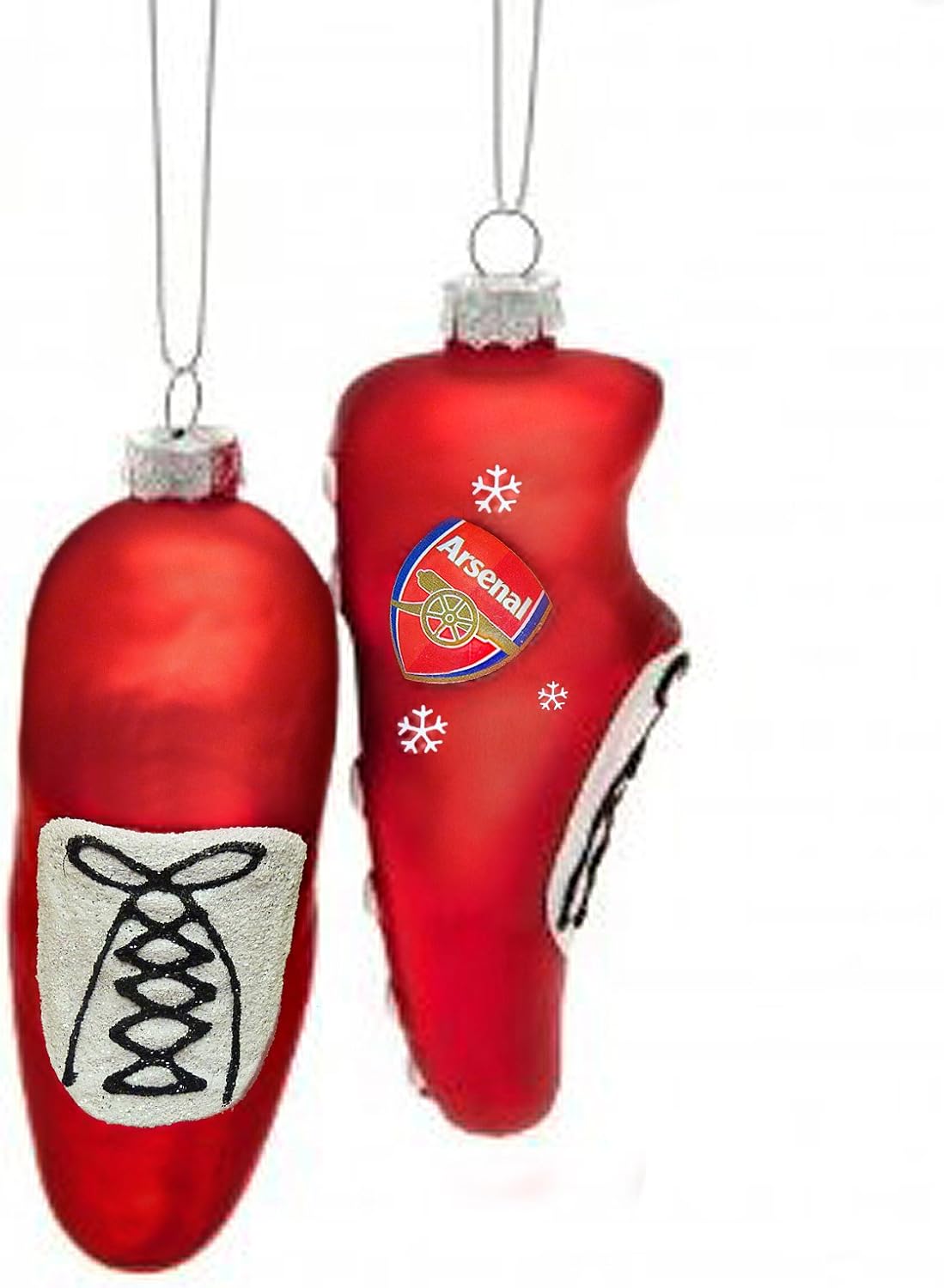 Arsenal F.C. 2pk Boot Baubles Official Merchandise : Amazon.co.uk ...