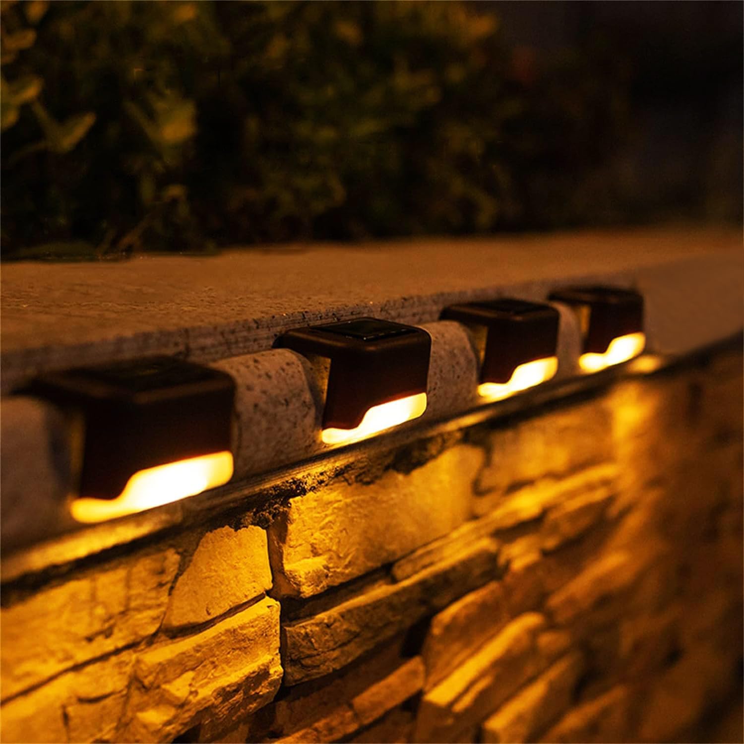 IDELLA Solar Deck Lights Outdoor, Solar Step LED Waterproof Lighting ...
