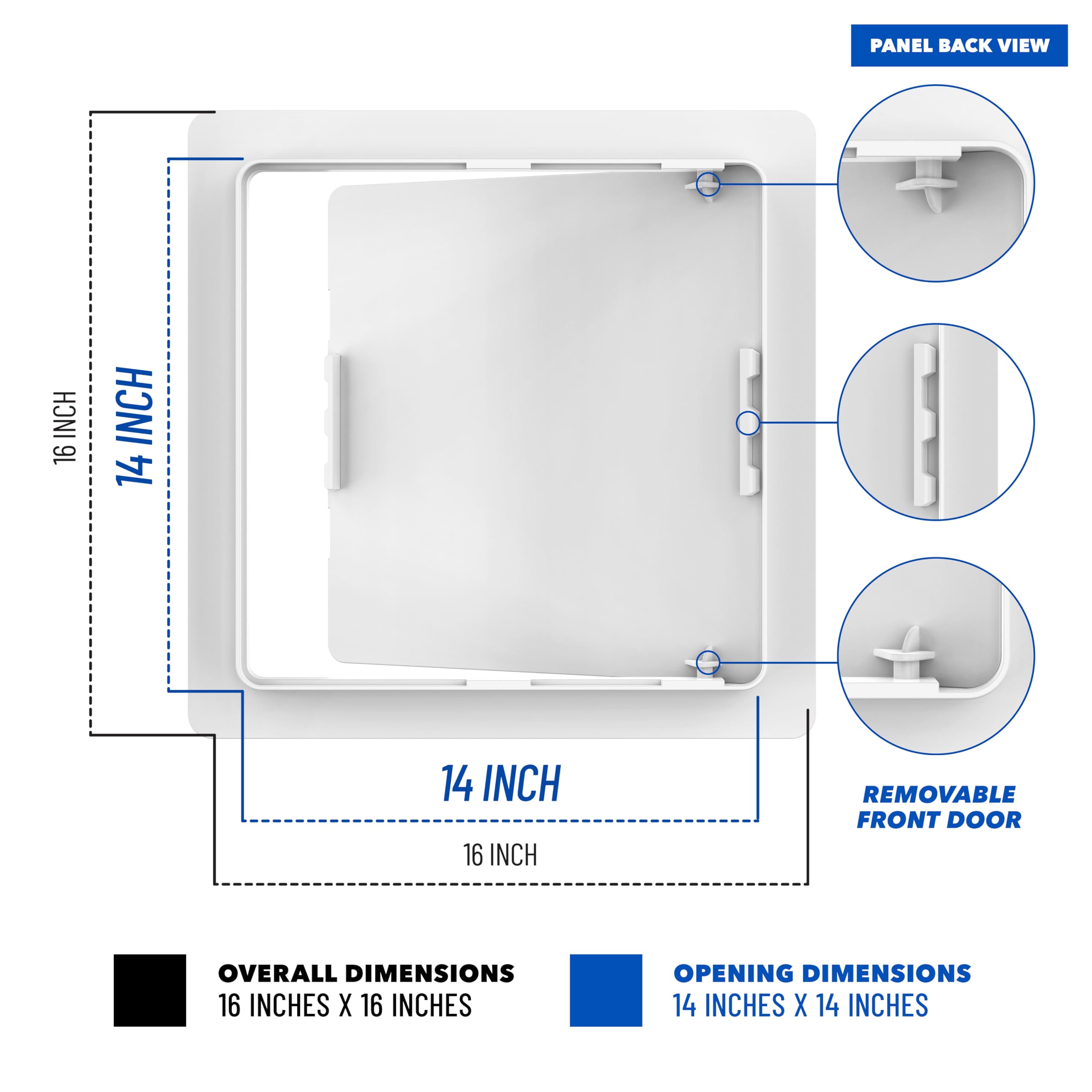 Snapklik.com : Bryce Hardware 14x14 Access Panel For Drywall Plumbing ...