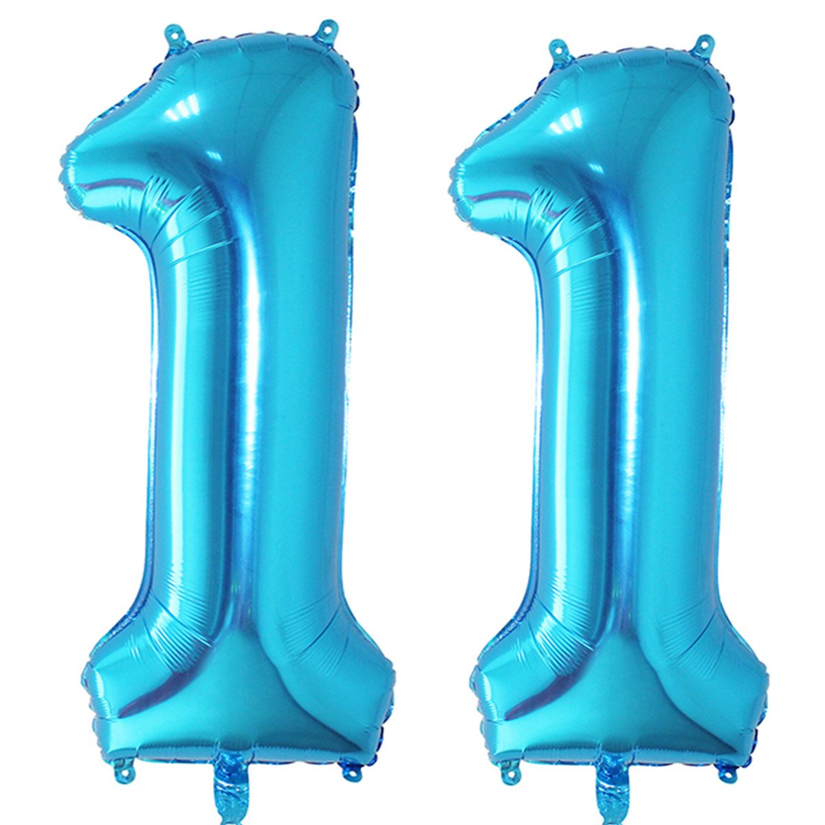 Amazon.com: MAGJUCHE 40 inch Blue Foil 11 Helium Jumbo Digital Number ...