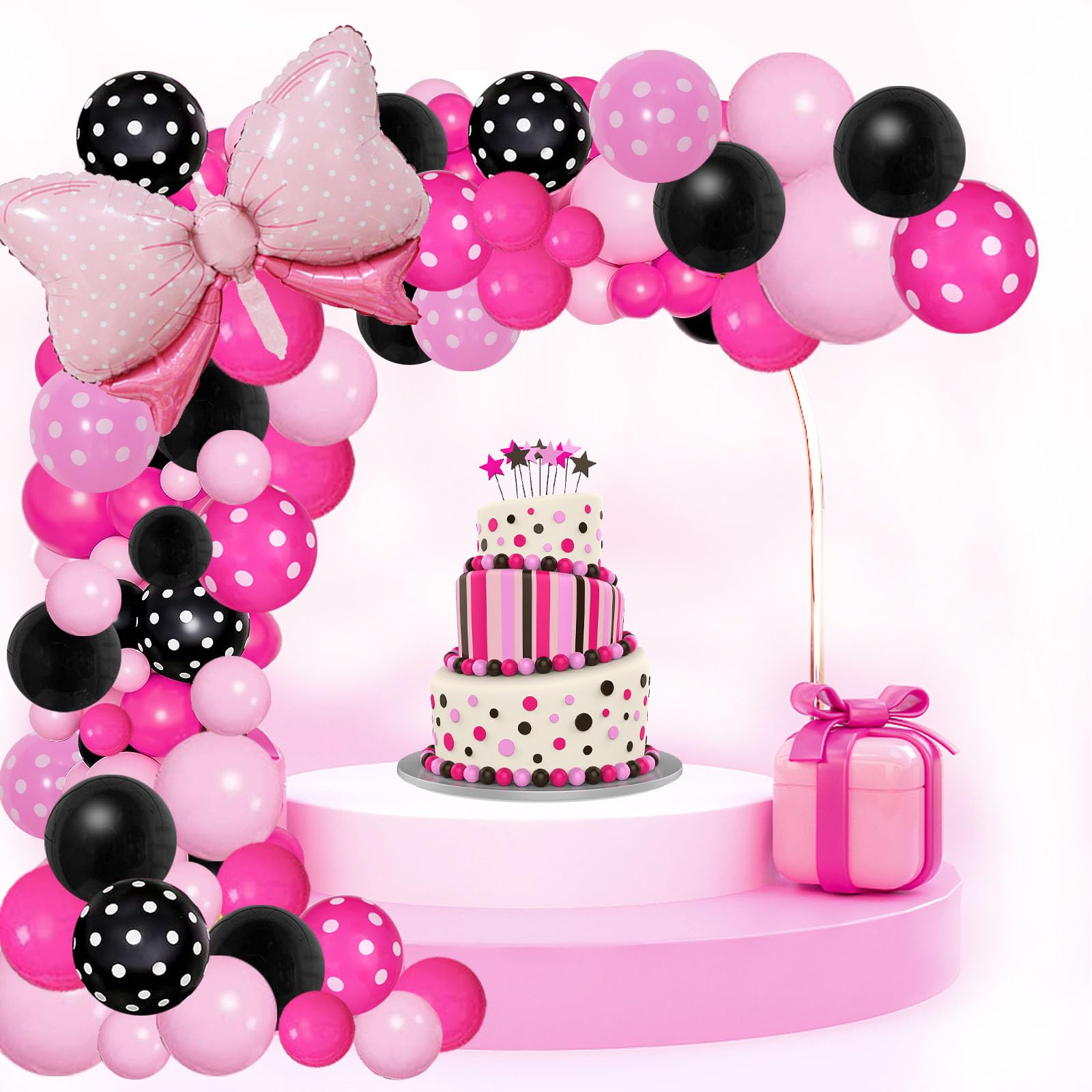 Pink Birthday Party Supplies, Pink Balloon Garland Arch Kit Birthday ...
