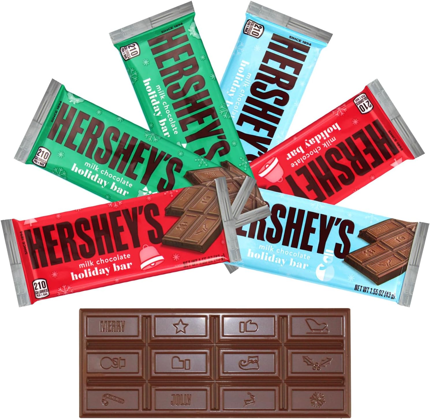 Amazon.com : HERSHEY'S Milklicious Milk Chocolate Candy Bars, 1.4 oz ...