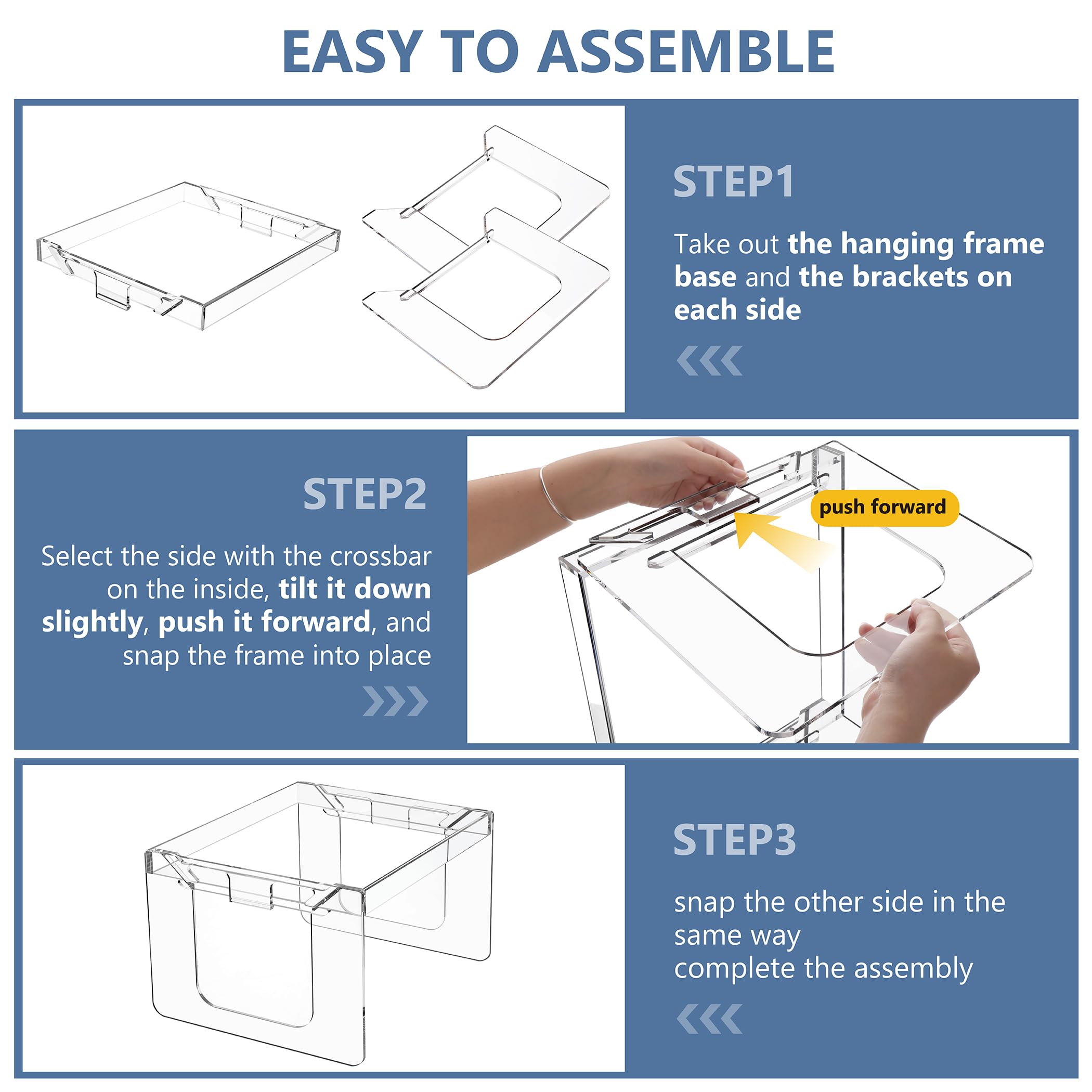 Snapklik.com : DINGHUO Hanging File Folder Frame, Letter Size Drawer ...