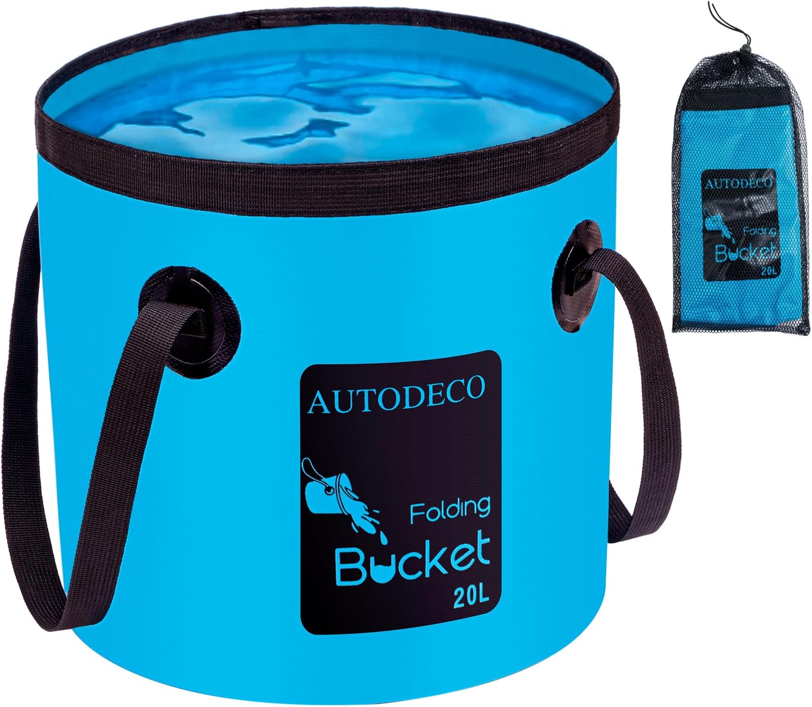 Amazon.com: MIZORLIE (2Pack) Collapsible Buckets, Camping Water Storage ...