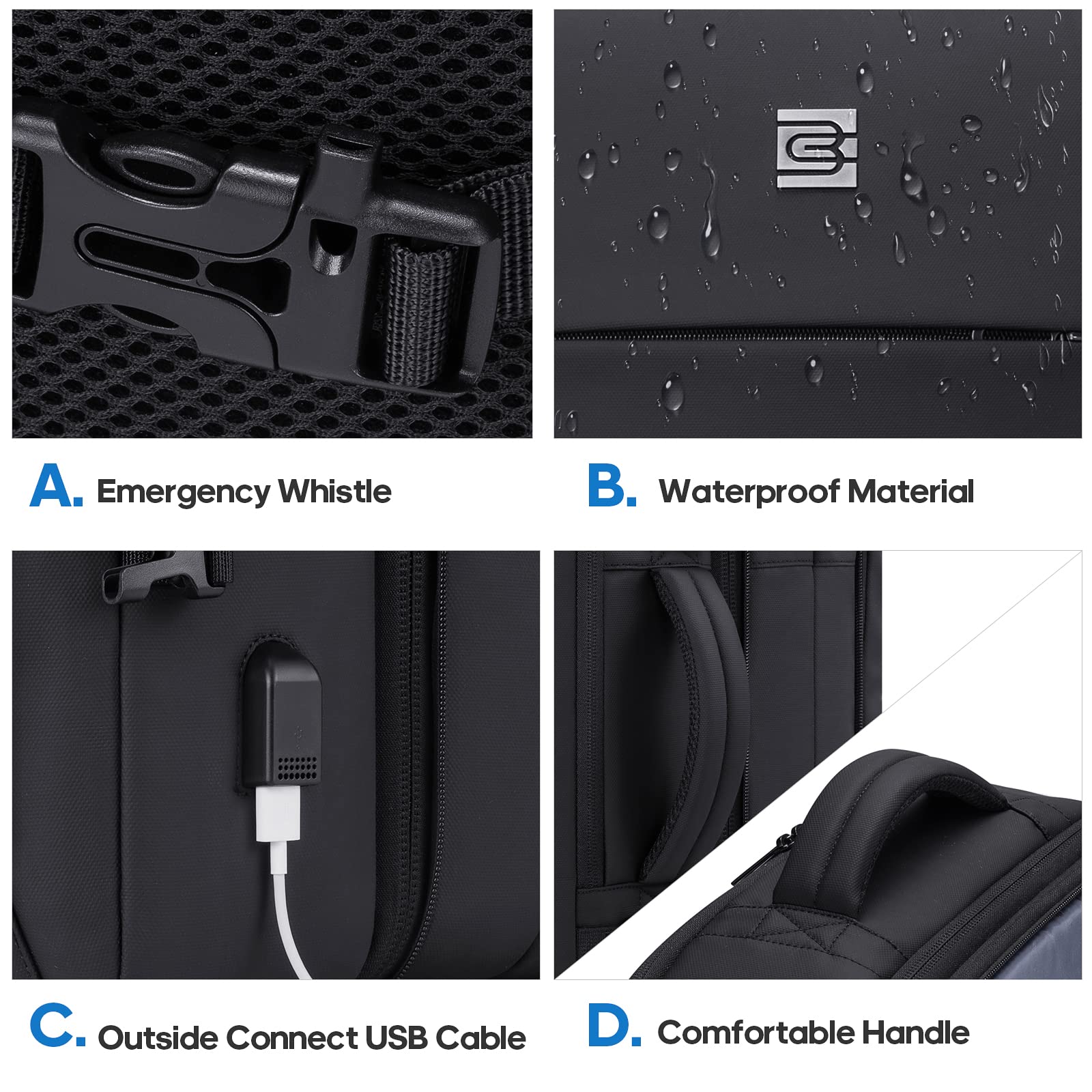 Bagsure Carry On Backpack, 40L Flight Approved Travel Backpack for Men ...